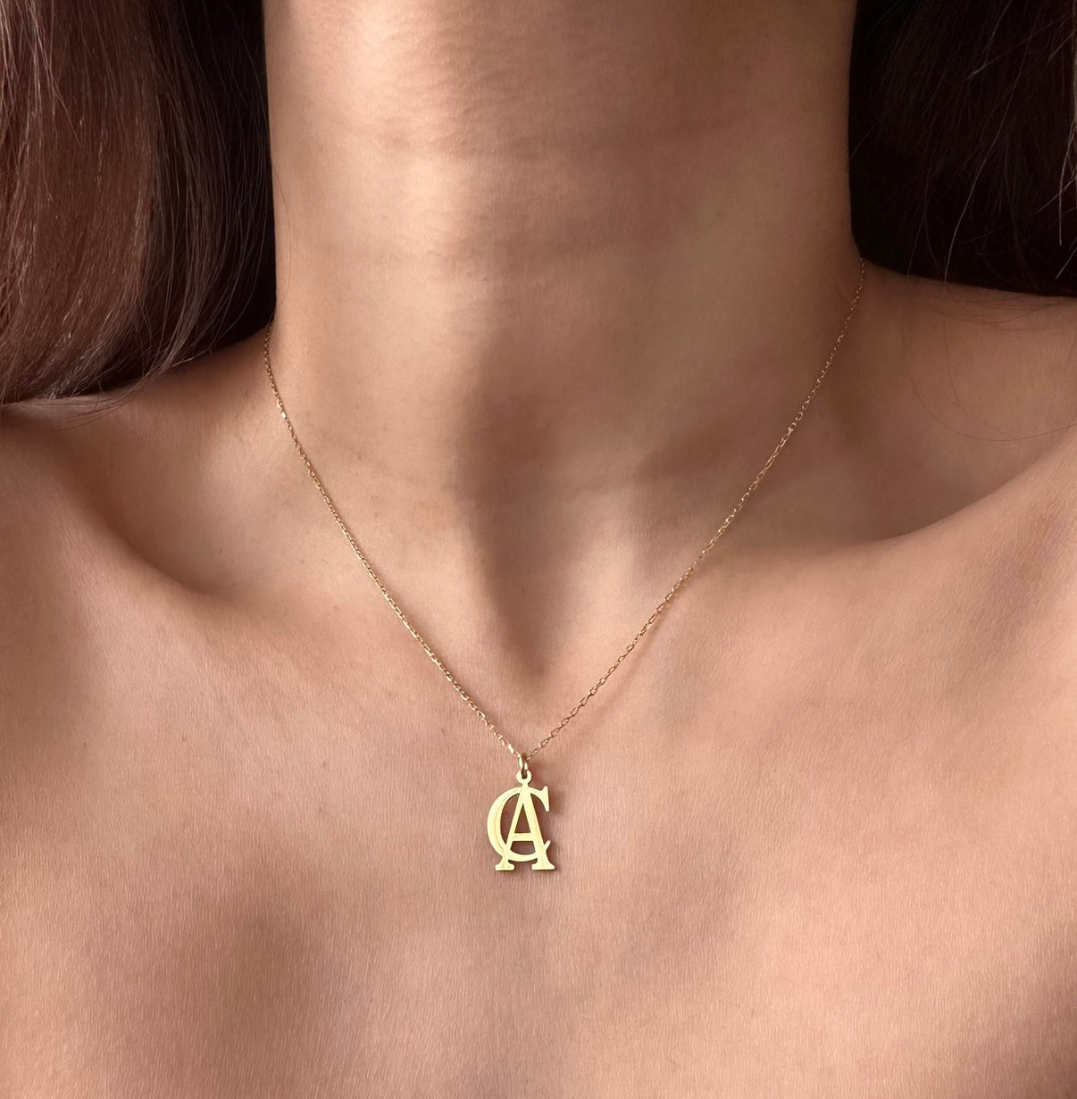 Double Initials Necklace – OnzeJewellery